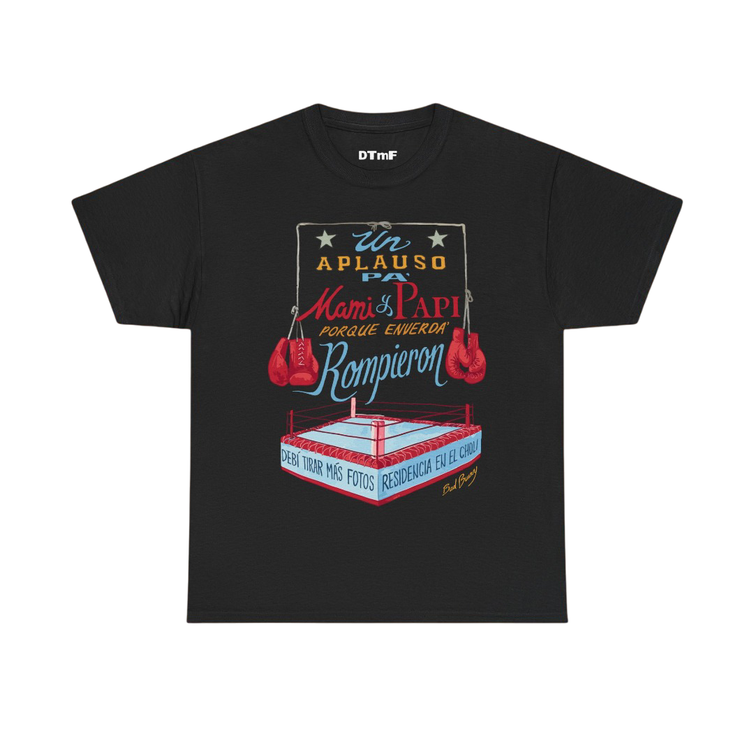 DTMF Merch - Black Boxing Tee - Bad Bunny Merch | Official Store